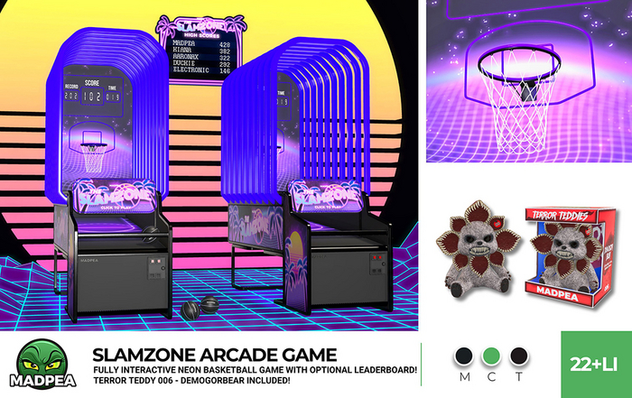 Second Life Marketplace - MadPea Slamzone Arcade Game